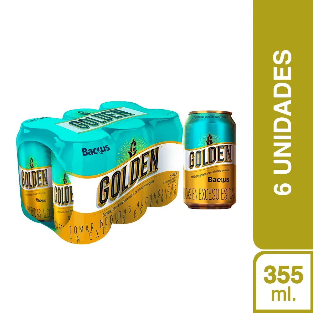 GOLDEN 355 ML X 6 LAT - Distribuidora Daywi | Licores, Abarrotes y Más ...