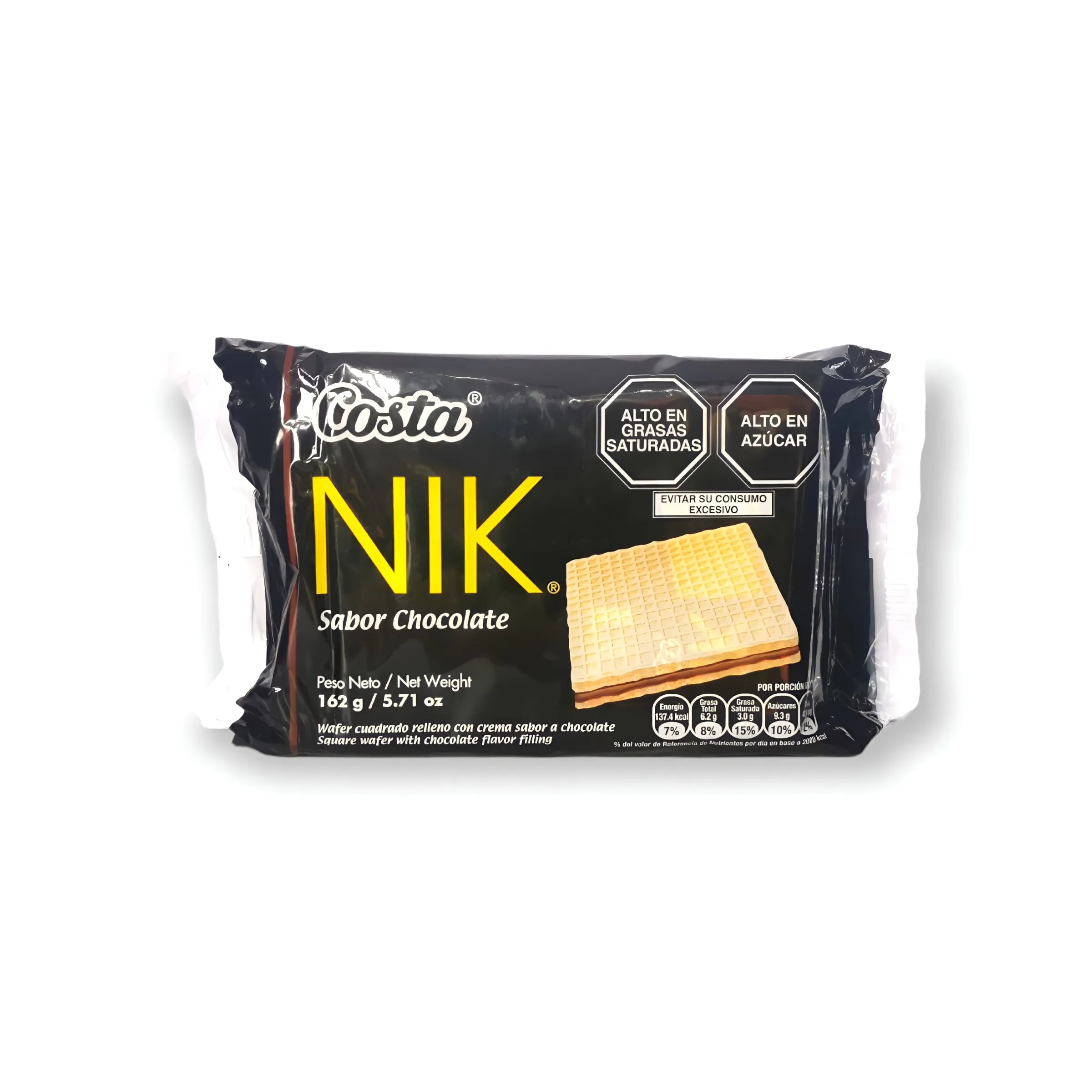 WAFER NIK CHOCOLATE 162 GR X 6 unid. - Distribuidora Daywi | Licores ...